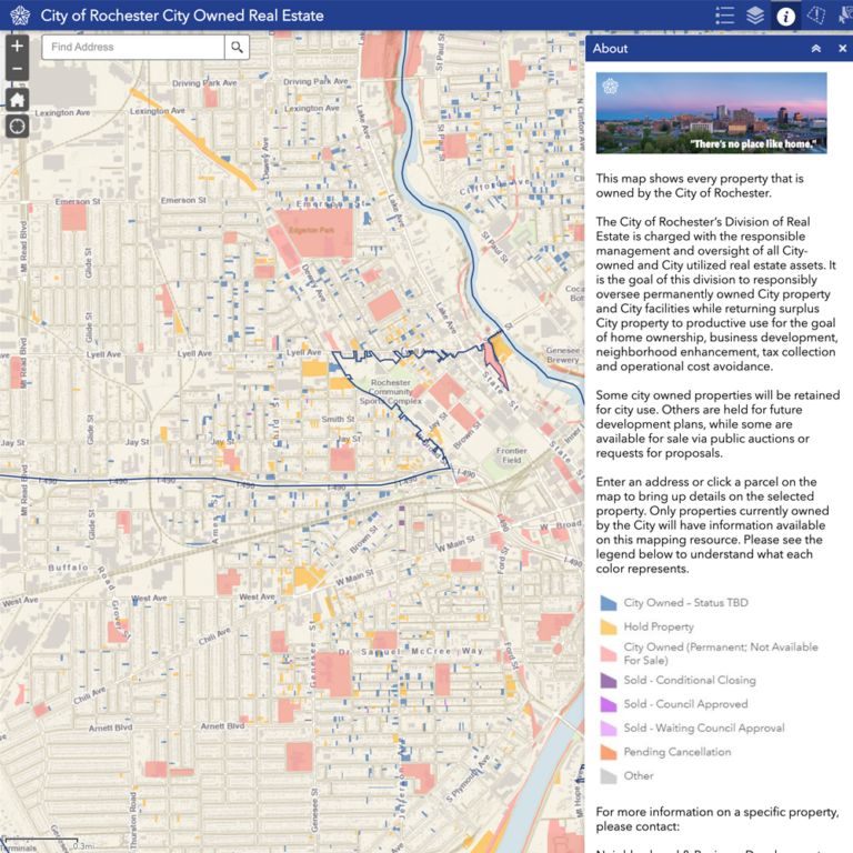 City of Rochester Vacant Lot Sales Program & Map of City-owned Real ...